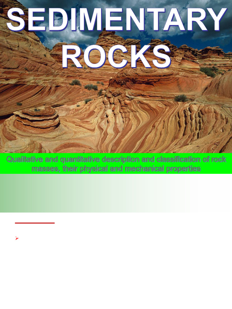Sedimentary Rocks: Formation and Types | PDF | Sedimentary Rock ...