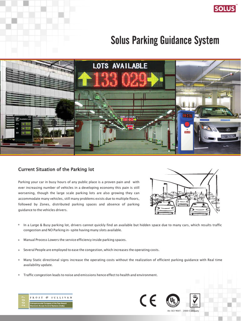 Parking Guidance Systems 150915 | PDF | Parking | Parking Lot