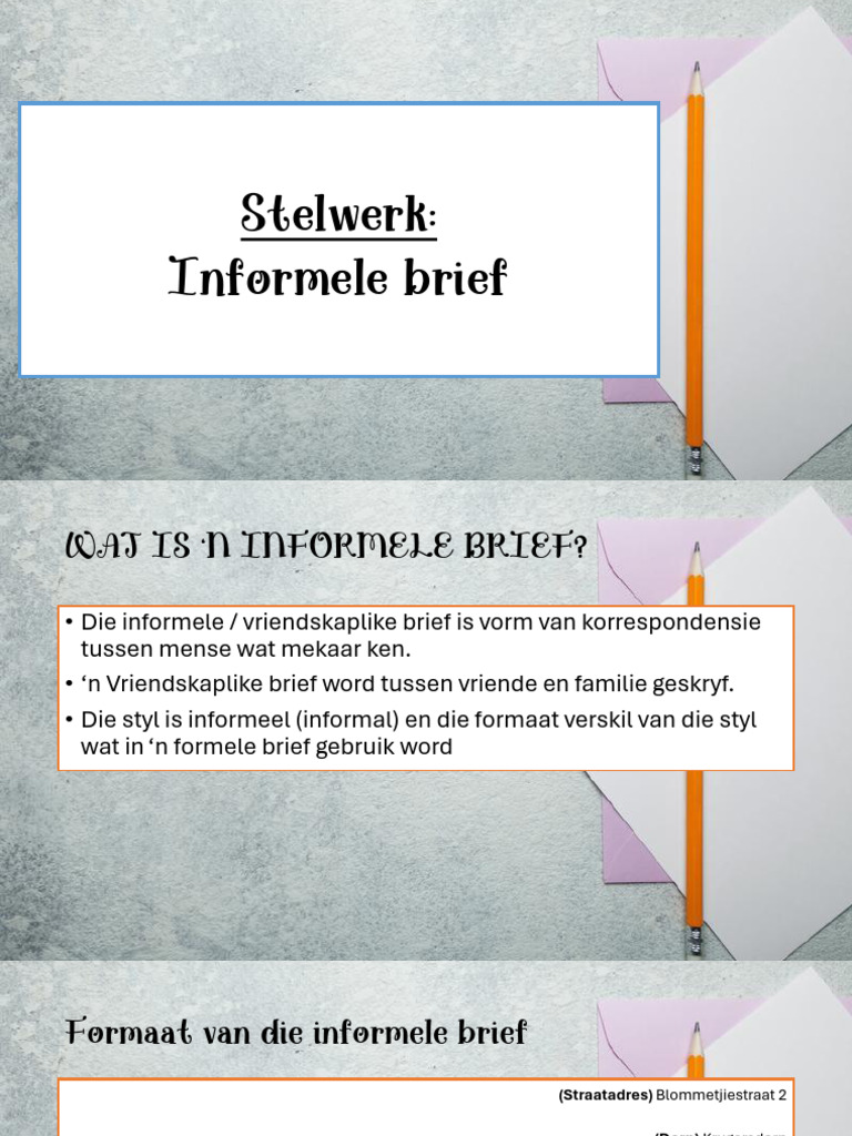 Informele Brief | PDF