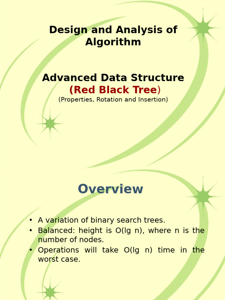 Red Black Tree: Properties & Insertion | PDF | Algorithms And Data ...