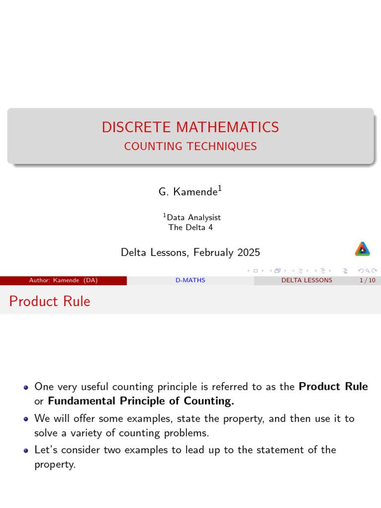 Discrete Math Delta Lessons | PDF | Mathematics | Mathematical Analysis