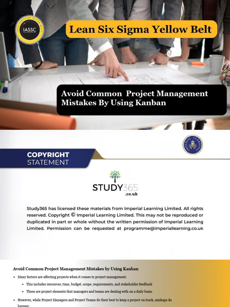 03.02.12. Avoid Common Project Management Mistakes by Using Kanban ...