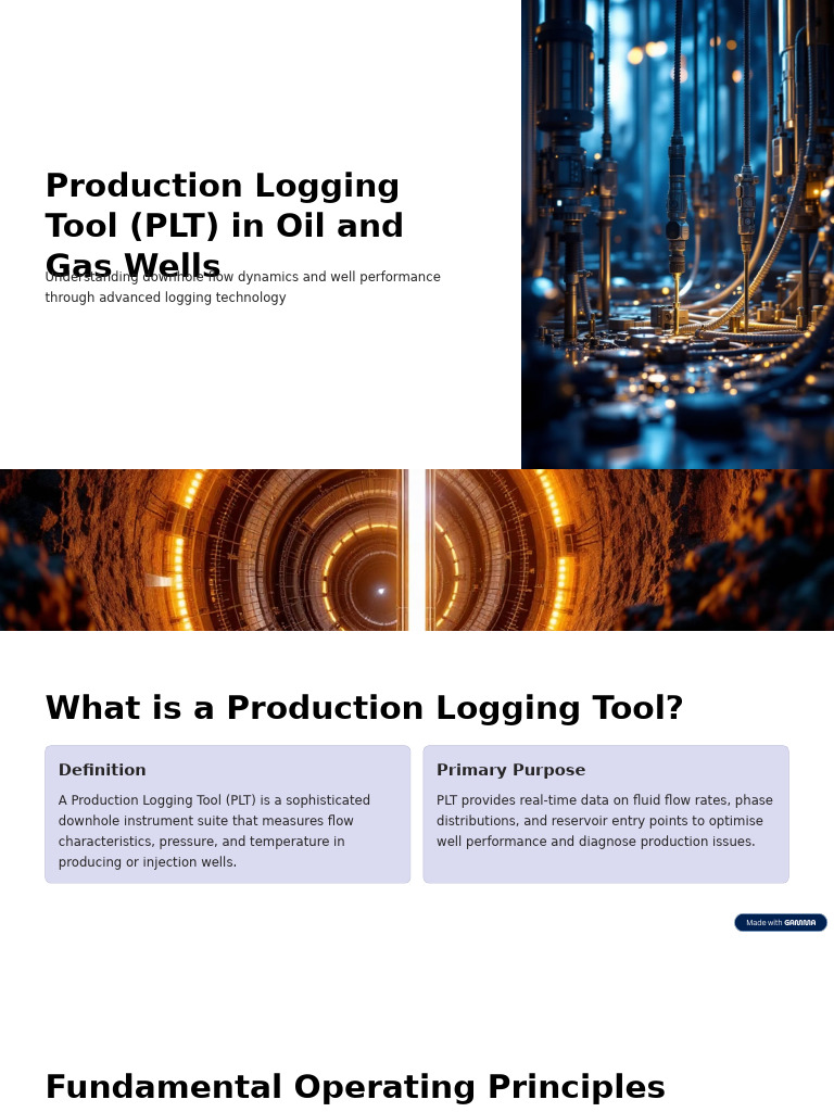 Production Logging Tool PLT in Oil and Gas Wells | PDF | Flow ...