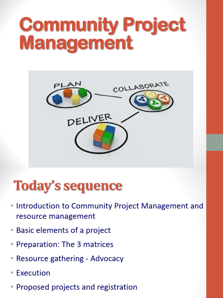 Community Project Management Guide | PDF | Matrix (Mathematics ...