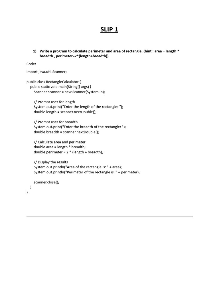 Java-I Practical Slips Solution | PDF | Boolean Data Type | Inheritance (Object Oriented ...