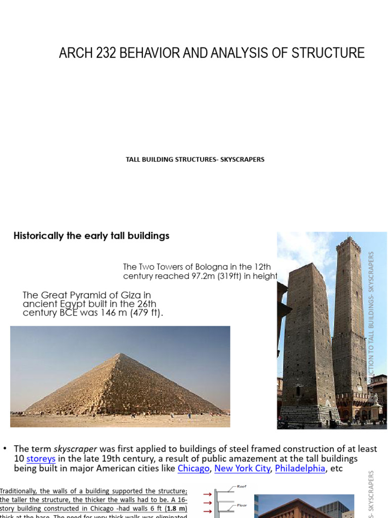 Arch 232 - Tall Building Structures | PDF | Structural Engineering ...
