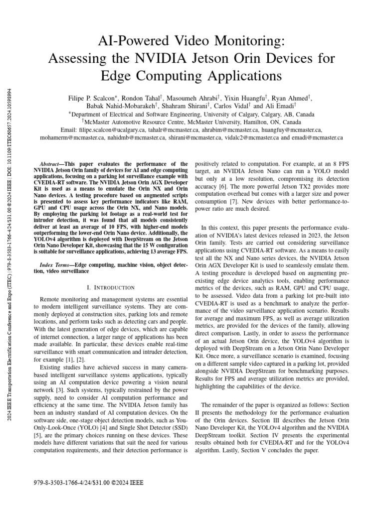 NVIDIA Jetson Orin for AI Surveillance | PDF | Graphics Processing Unit ...