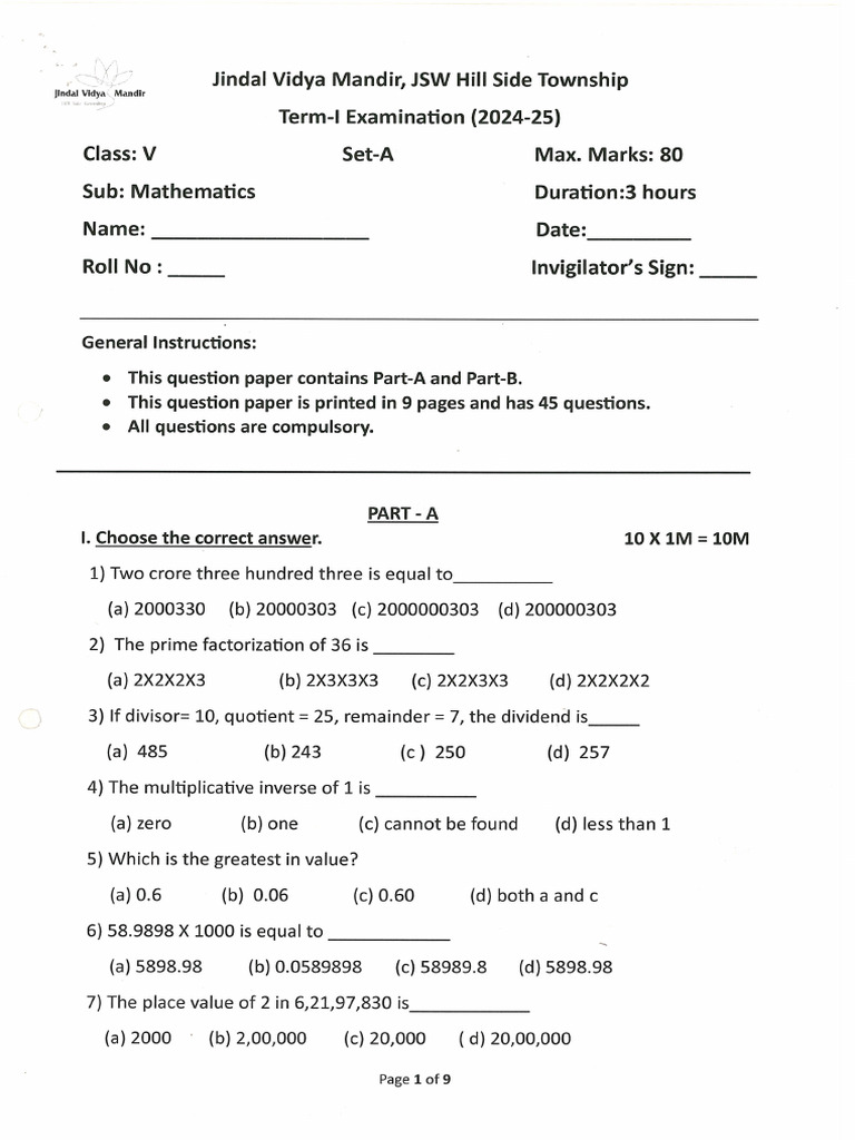 Grade 5 b Grade 5 Merged | PDF