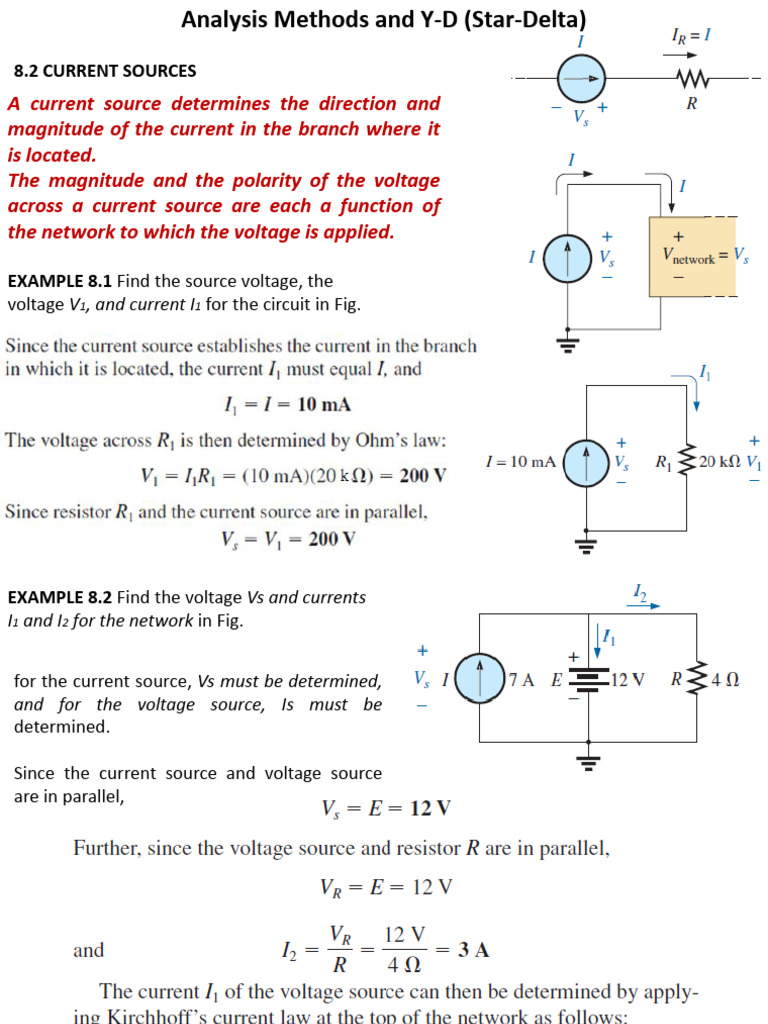 Current Source Analysis and Conversions | PDF | Series And Parallel ...