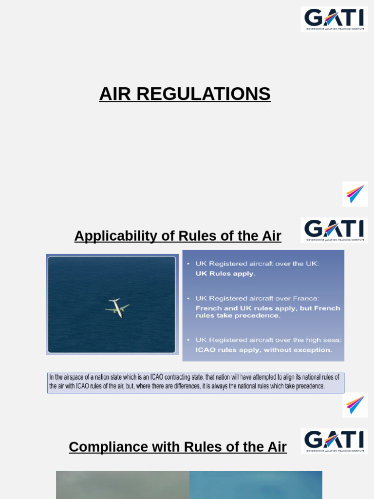 Regs CH 3 - Rules of The Air | PDF | Visual Flight Rules | Instrument Flight Rules