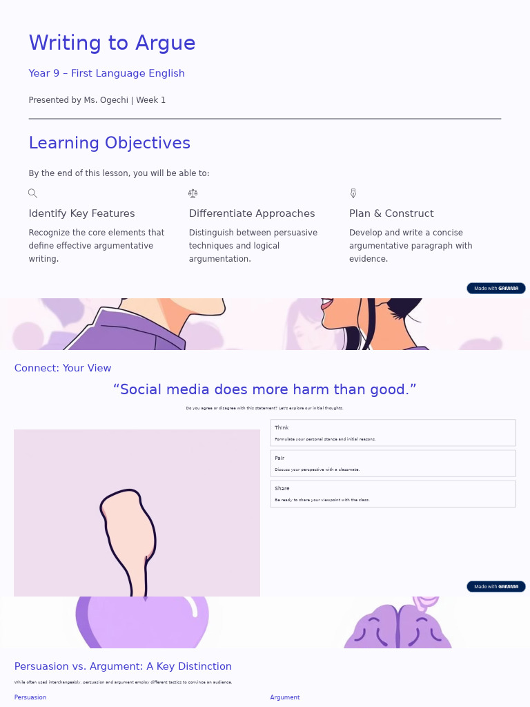 Mastering Argumentative Writing Techniques | PDF | Argument | Persuasion