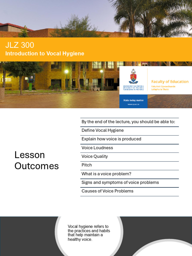 JLZ 300 2025 - Vocal Hygiene | PDF | Human Voice | Larynx