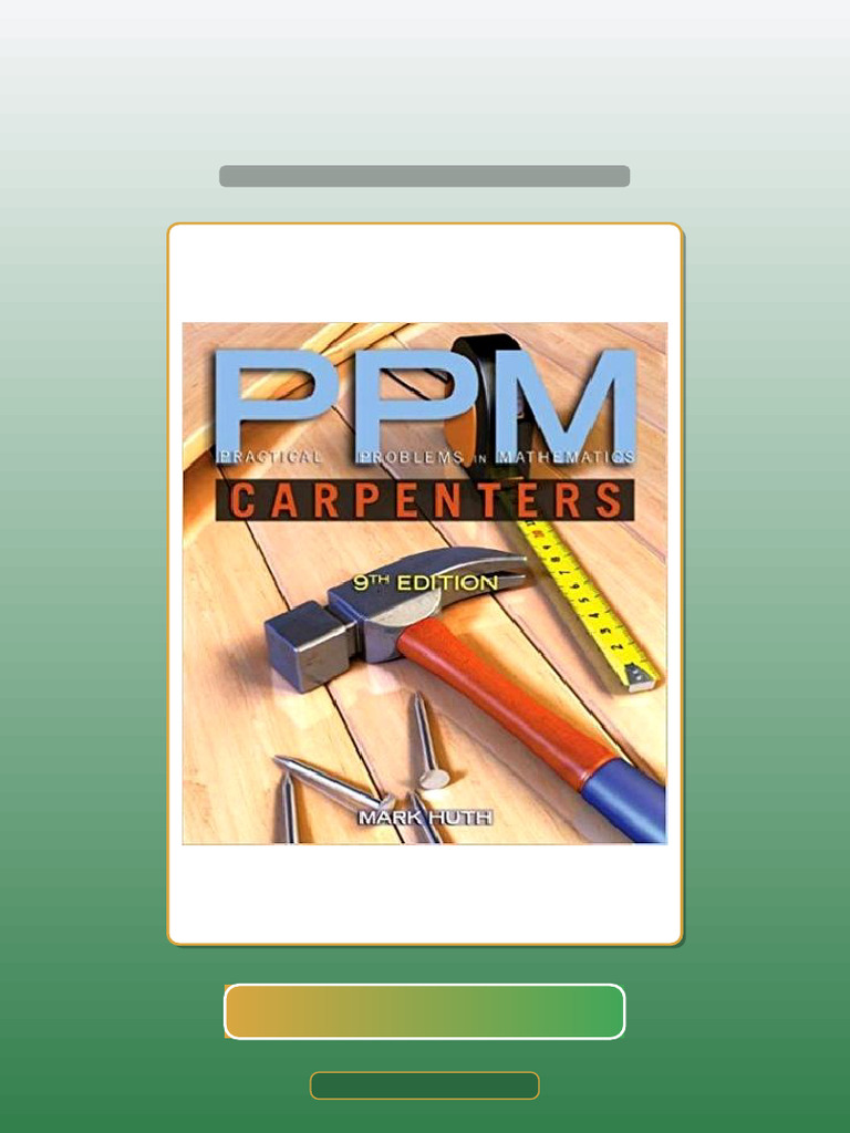 Practical Problems in Mathematics for Carpenters Practical Problems in ...