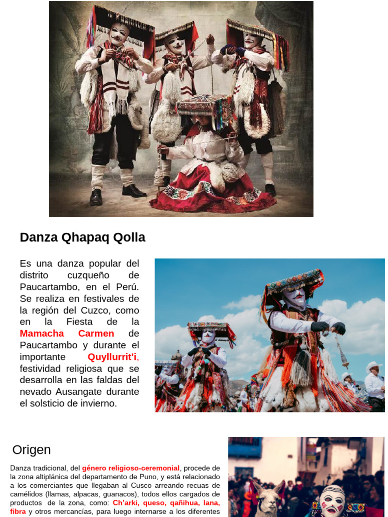 Danza Qhapaq Qolla: Tradición y Vestimenta | PDF