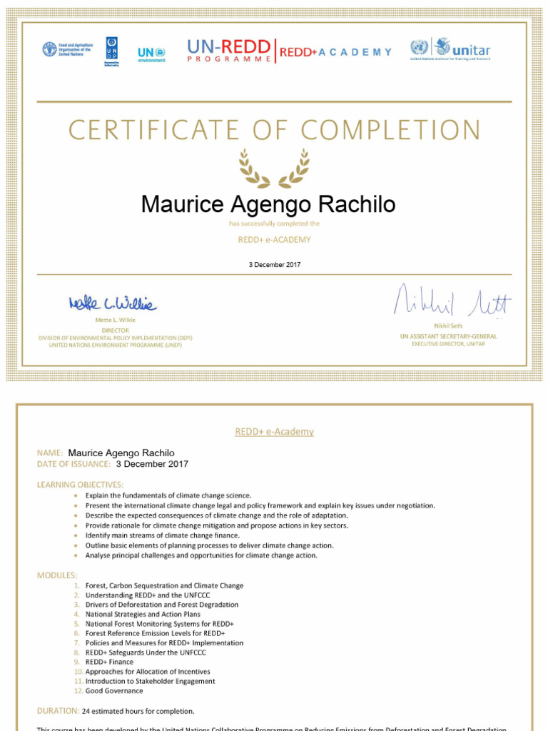REDD Certificate | PDF