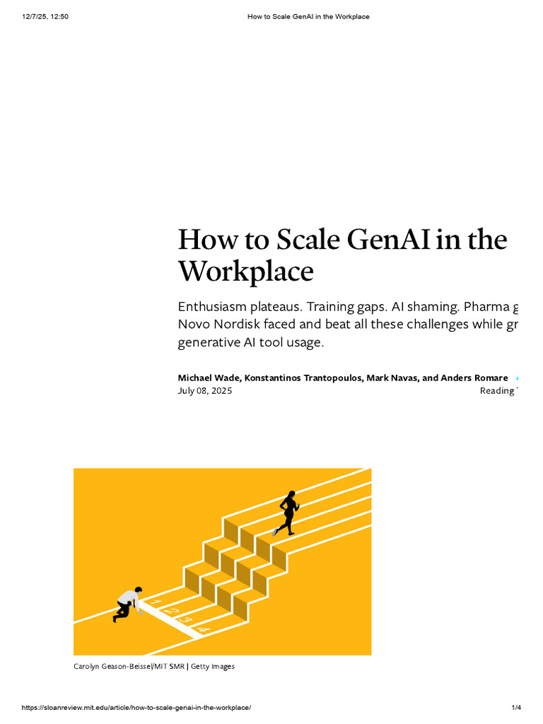 Scaling GenAI for Workplace Success | PDF | Artificial Intelligence ...