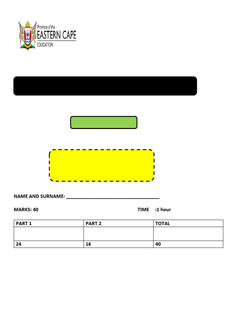 Grade 5 NST Term 4 Exam Paper 2021 | PDF | Physical Sciences | Nature
