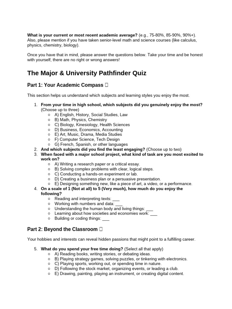 Program and University Selection | PDF | Learning | Cognition