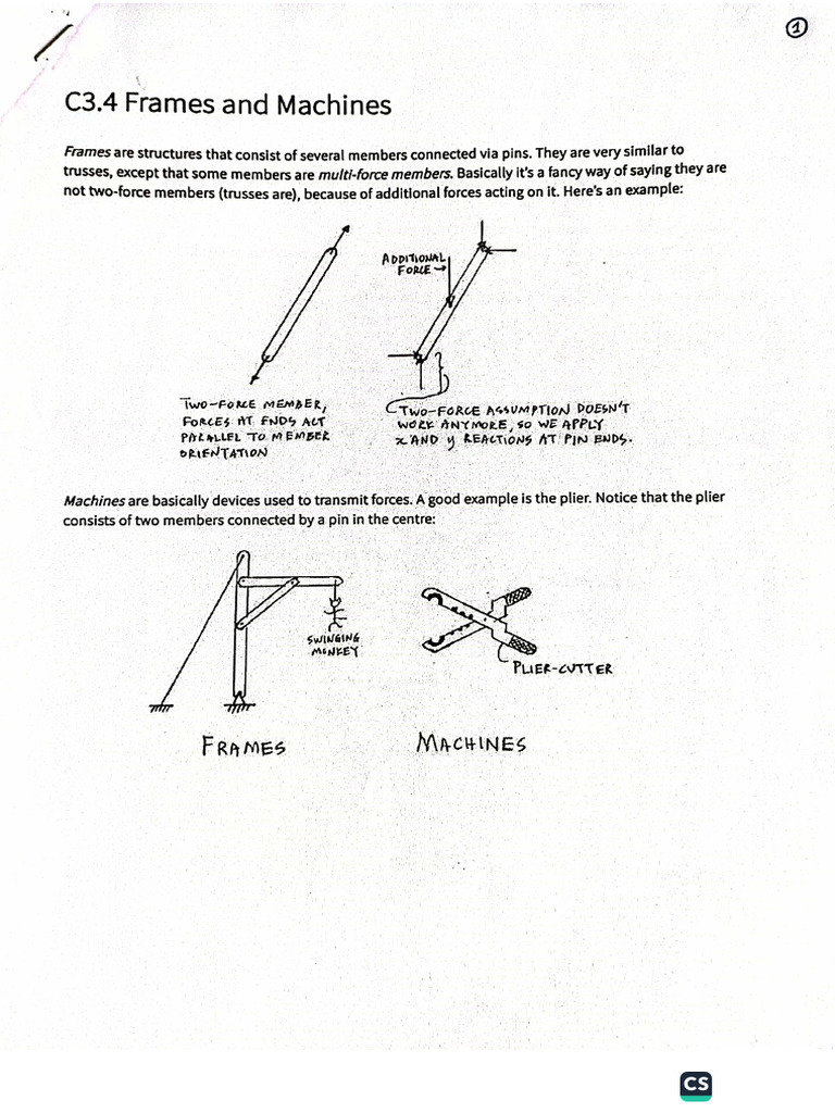 Frames and Machines (Mechanics) | PDF