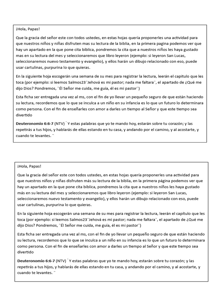 Actividad Bíblica para Niños | PDF | Contenido del Nuevo Testamento ...