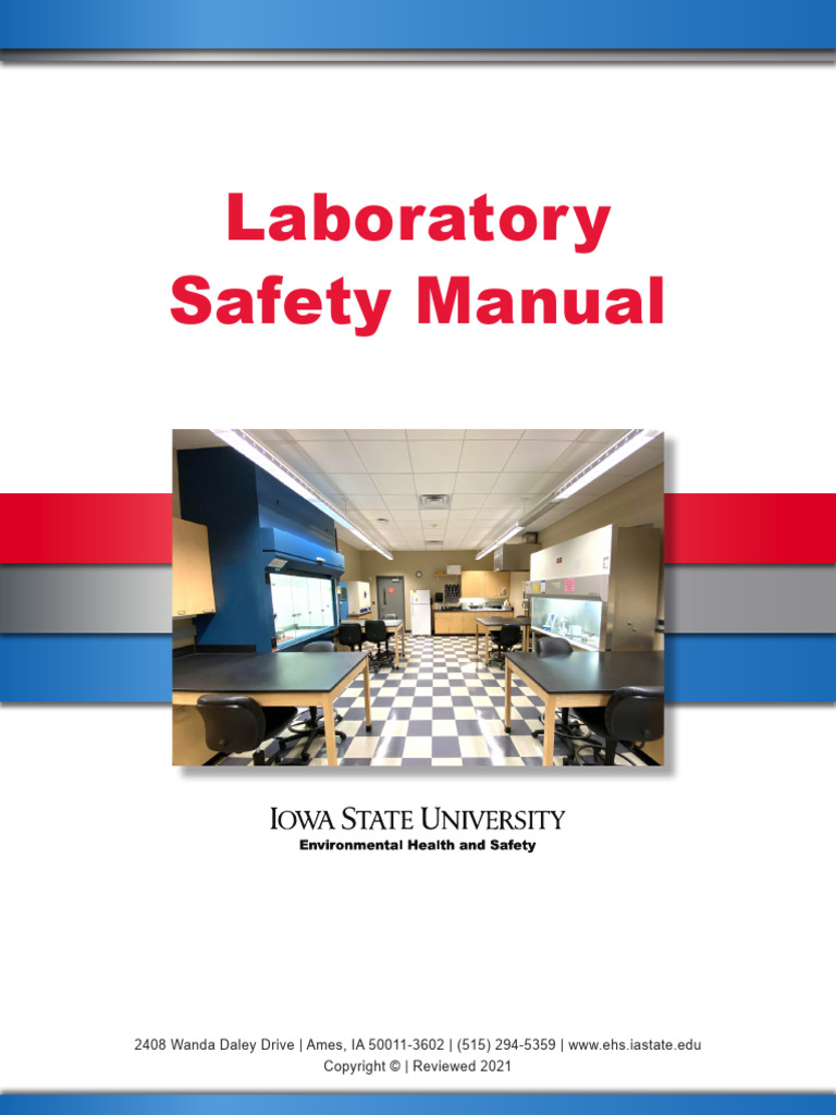 Iowa State Laboratory Safety Manual | PDF | Laboratories | Occupational ...