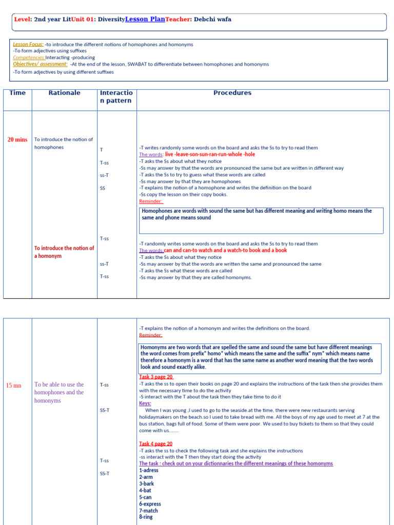 Lesson Plan Signs of the Timeeeeeeee.docx · Version 1 | PDF | Stress ...