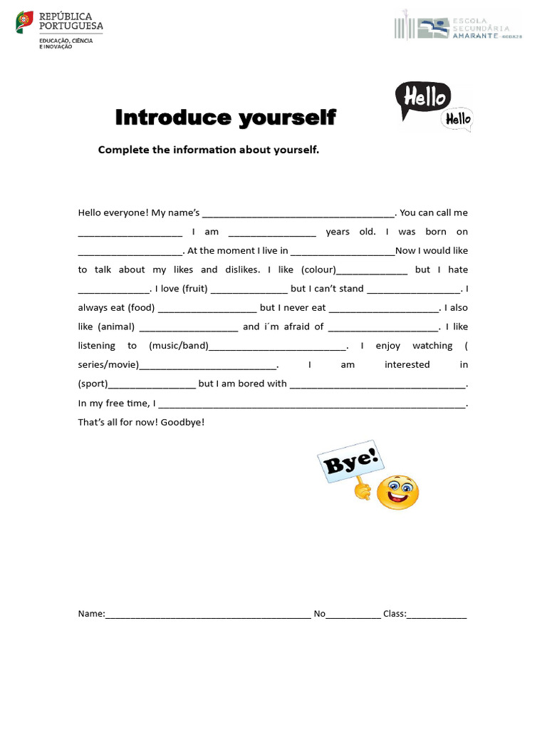 Introduce Yourself | PDF
