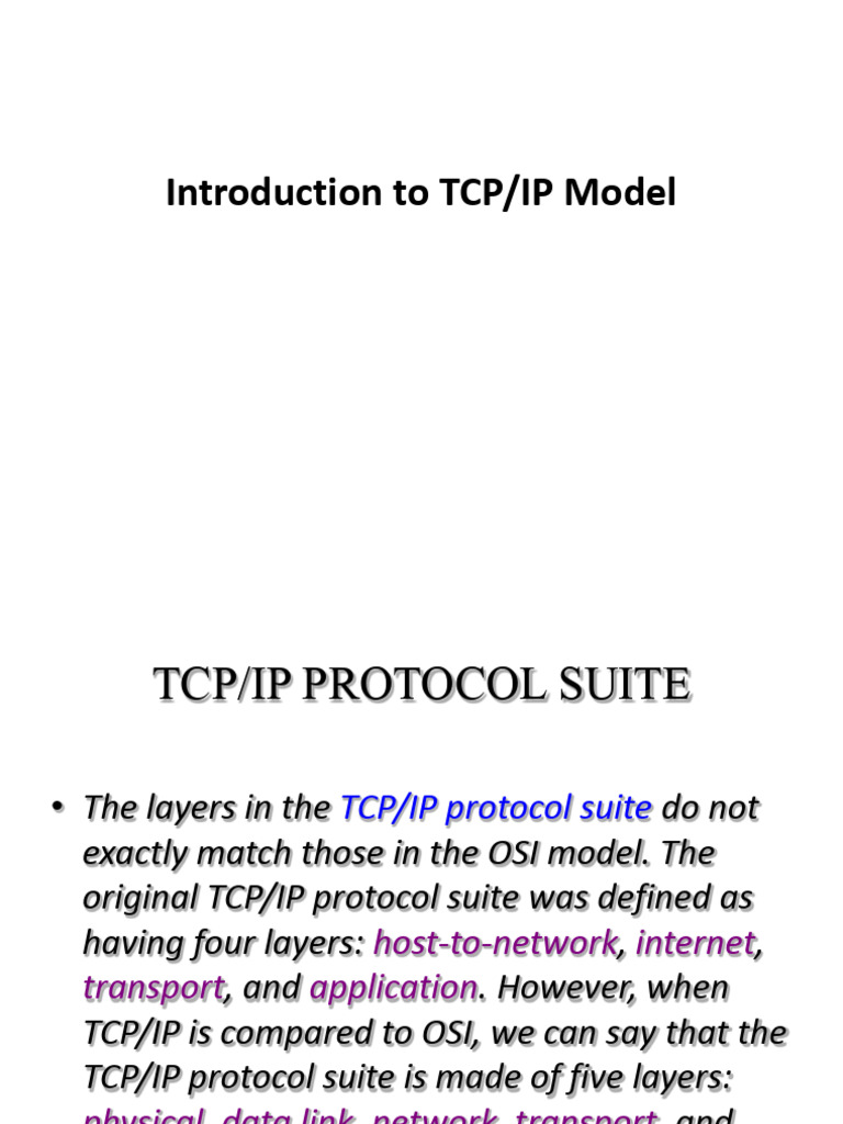 Understanding the TCP/IP Model Layers | PDF