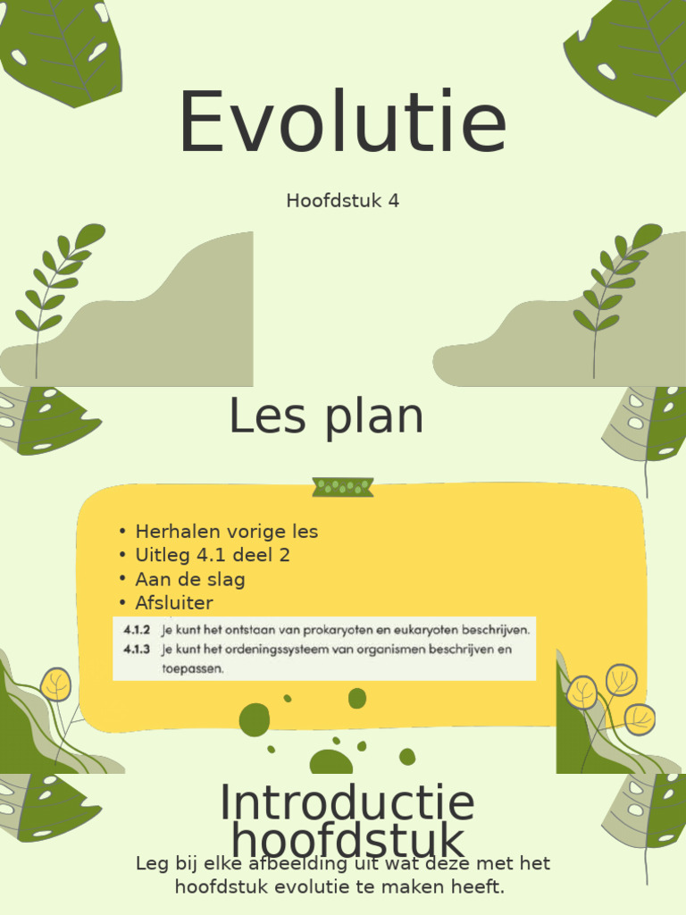 Evolutie Bs 1 Deel 2 | PDF