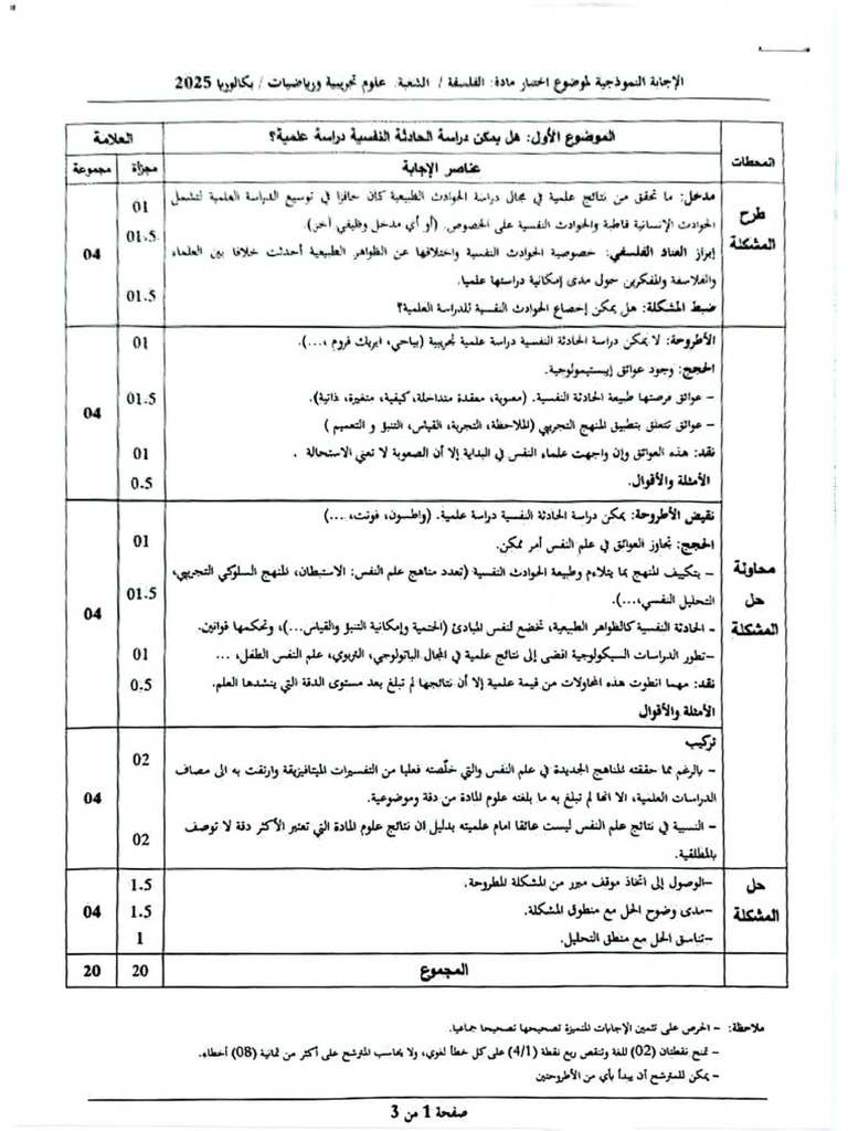 Correction Bac SC Philo 2025 | PDF