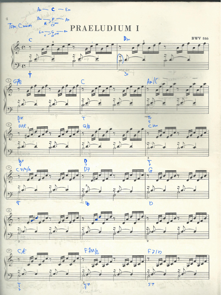 01b Bach Prelúdio 1 | PDF