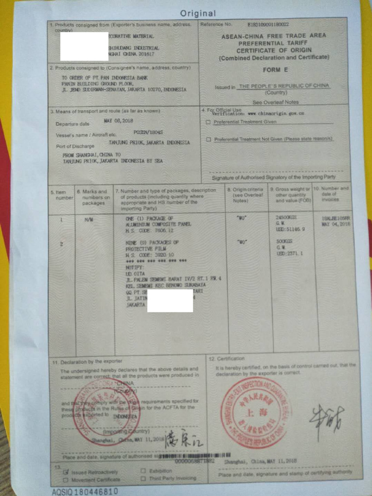4-Contoh Letter of Credt-LC Pakai FORM E 2020 | PDF