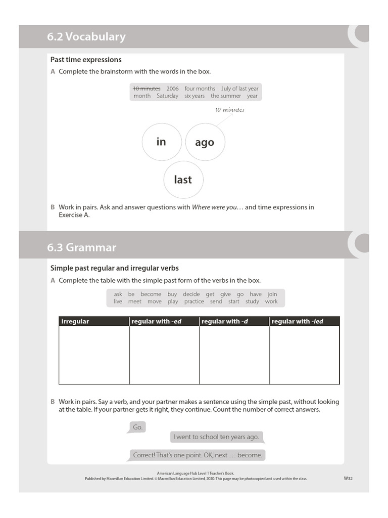 American Language Hub Level 1 Activities | PDF | Language Families ...