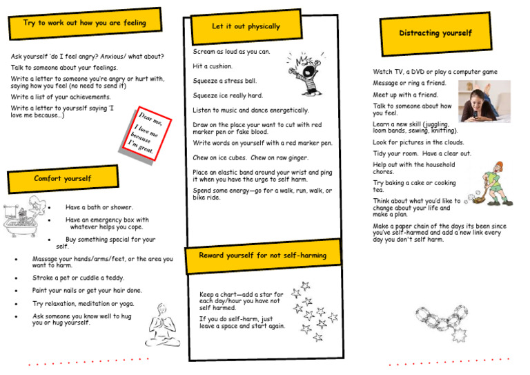 Distraction Techniques for Self-Harm (1) | PDF | Self Harm