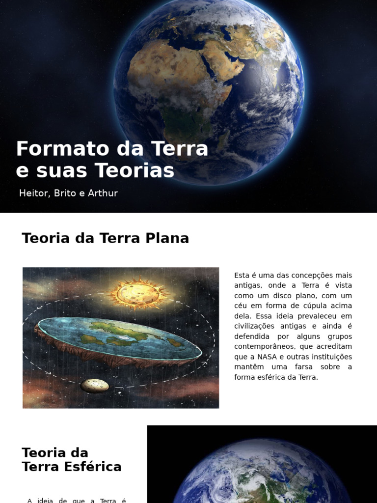 Teorias sobre o Formato da Terra | PDF | Terra | Astronomia