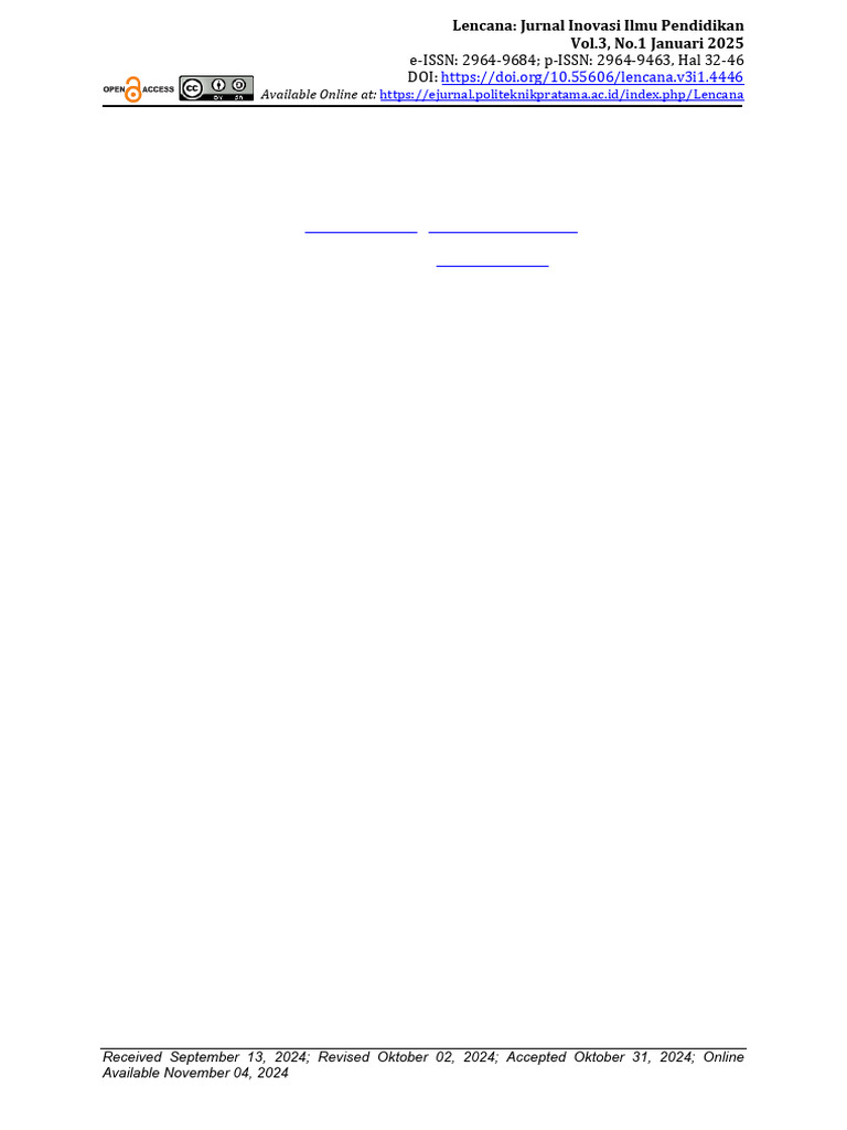 Lencana Vol 3 No 1 Januari 2025 Hal 32 46 Pdf