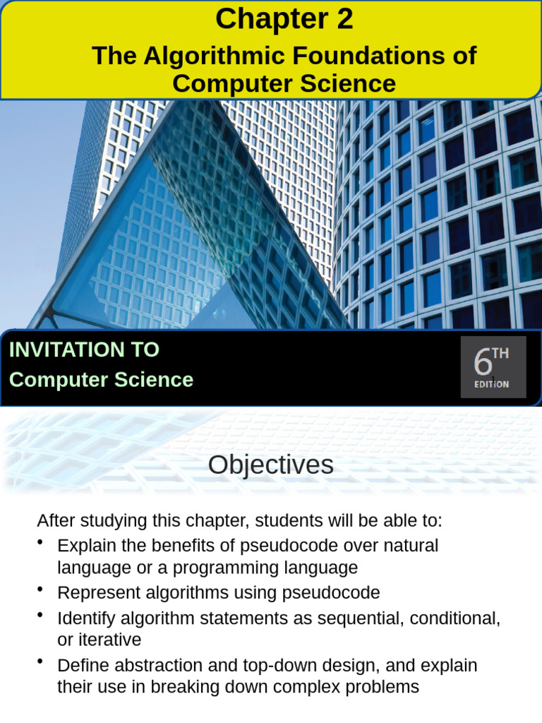 Chapter 2 - Algorithmic Foundations of Computer Science | PDF ...