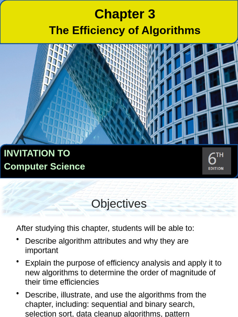 Chapter 3 - The Efficiency of Algorithms | PDF | Computational Complexity Theory | Algorithms