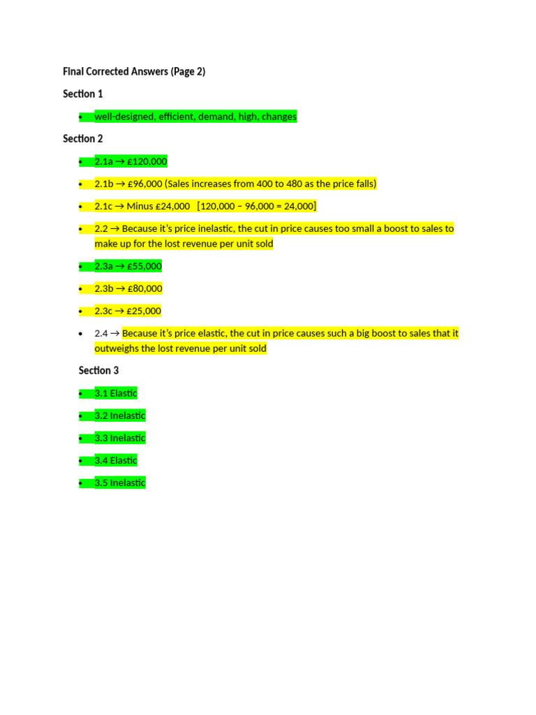 Economcis IGCSE Activities 2 | PDF