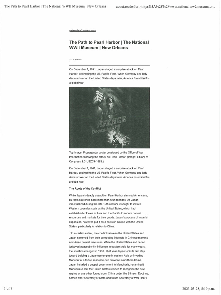 Japan The Path To Pearl Harbour | PDF | Attack On Pearl Harbor | Empire ...