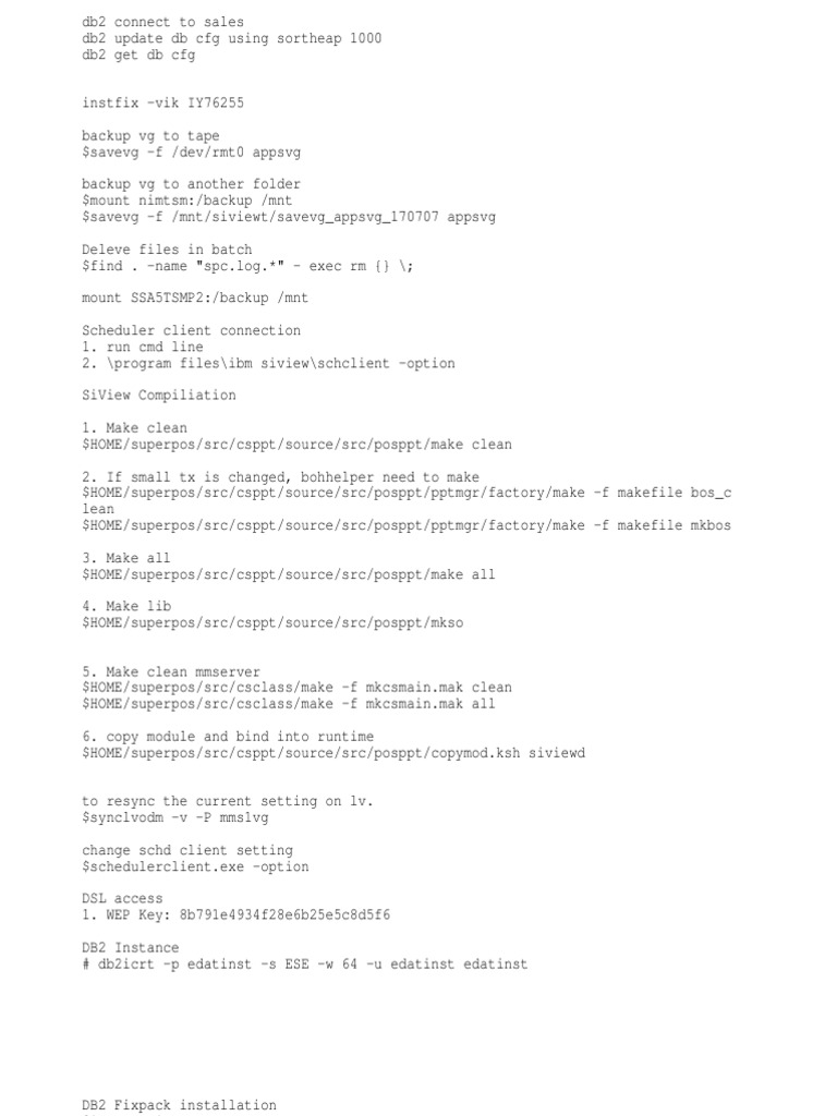 AIX Db2cmd | PDF | Secure Shell | Ibm Db2