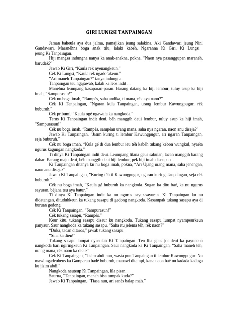 Giri Lungsi Tanpaingan | PDF