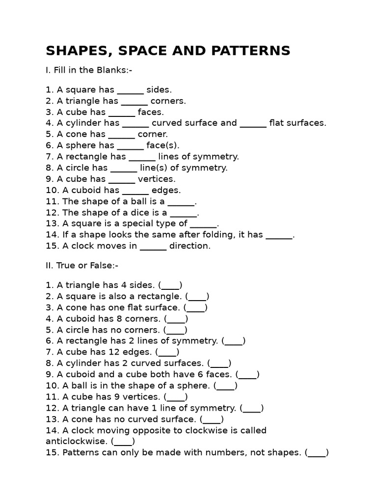 Understanding Shapes and Patterns | PDF | Shape | Rectangle