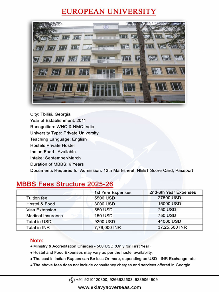 European University, Tbilisi, Georgia | PDF