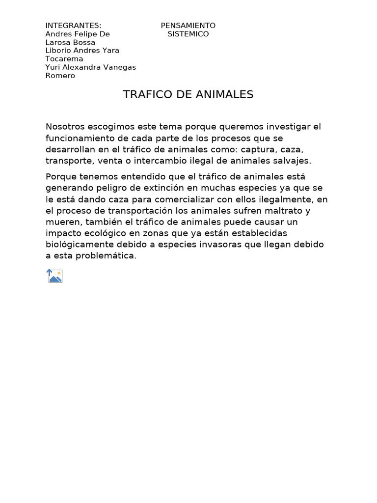 Trafico de Animales | PDF