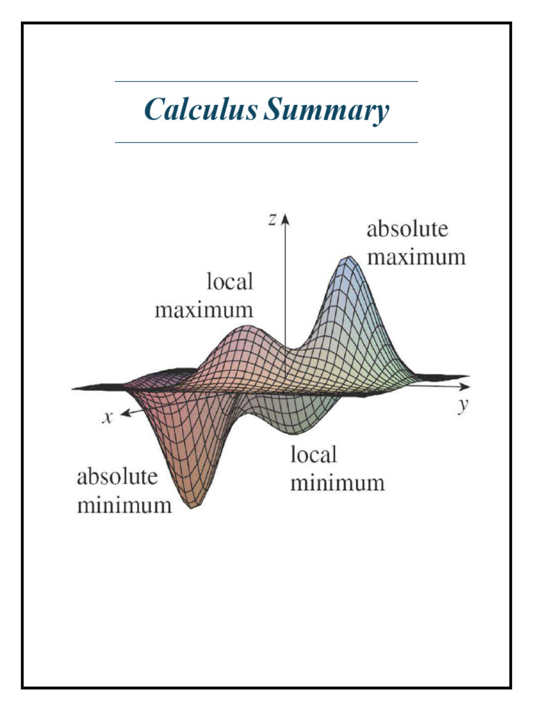Comprehensive Calculus Overview | PDF
