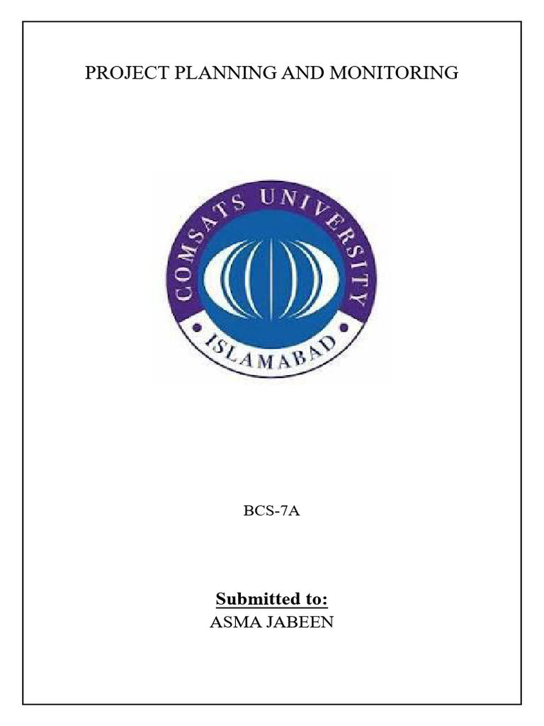 Assignment 1 Priject Planning-Comsats Uni | PDF | Artificial Intelligence | Intelligence (AI ...