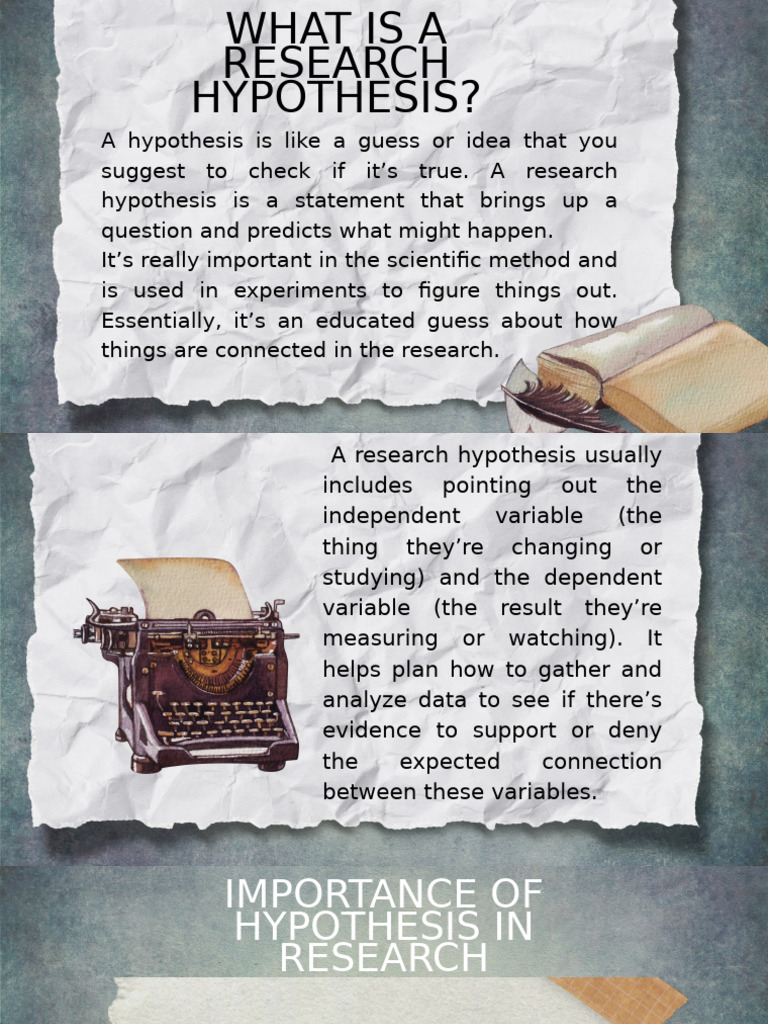 Understanding Research Hypotheses | PDF | Hypothesis | Theory