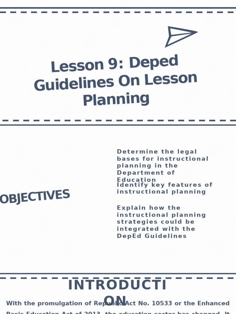 DepEd Lesson Planning Guidelines 2024 | PDF | Learning | Lesson Plan