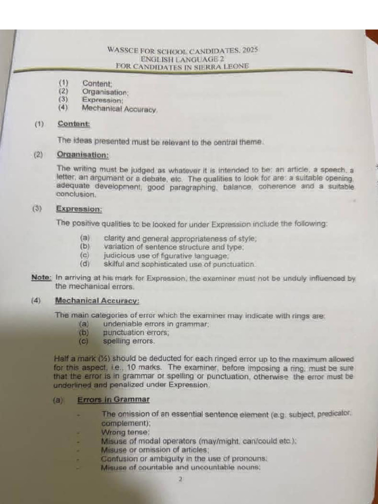 PDF Wassce Questions and Answers | PDF